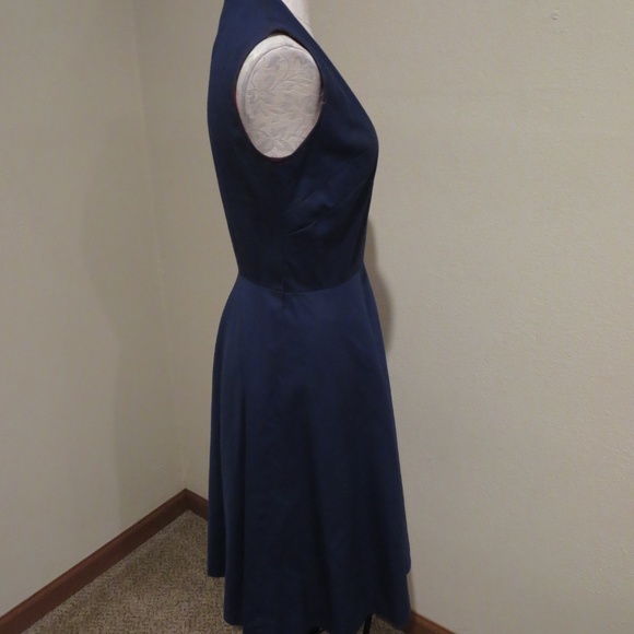 Sue Brett | Dresses | Vintage A Sue Bretty Junior Wrap Dress Navy Blue ...